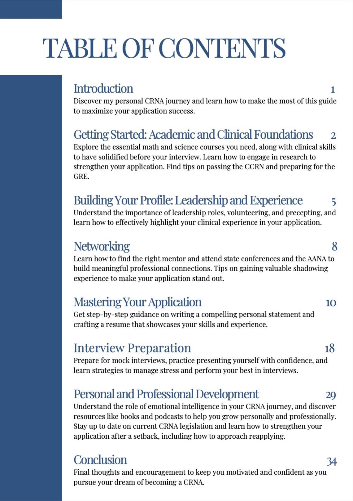 Complete CRNA School Application Guide - Etsy