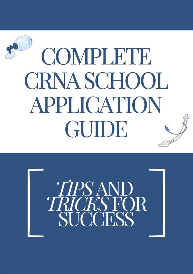 Complete CRNA School Application Guide - Etsy