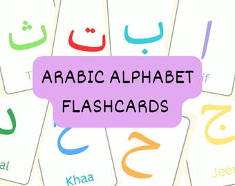 Arabic Alphabet Flashcards, Toddler Learning (digital Flashcards) - Etsy