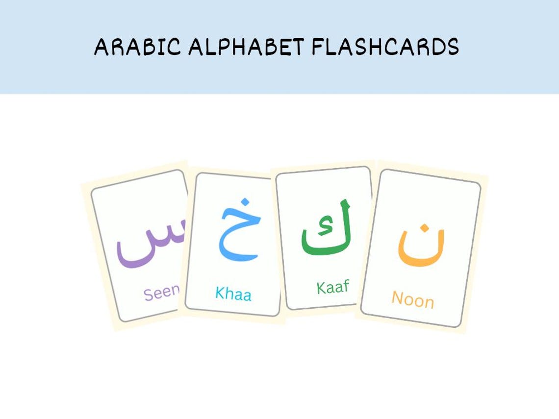 Arabic Alphabet Flashcards, Arabic Alphabet, Arabic Flashcards ...