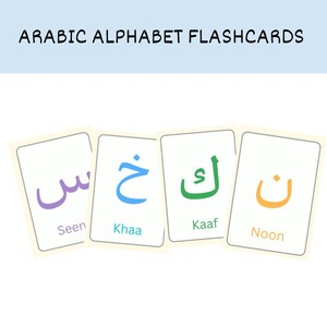 Arabic Alphabet Flashcards, Arabic Alphabet, Arabic Flashcards ...