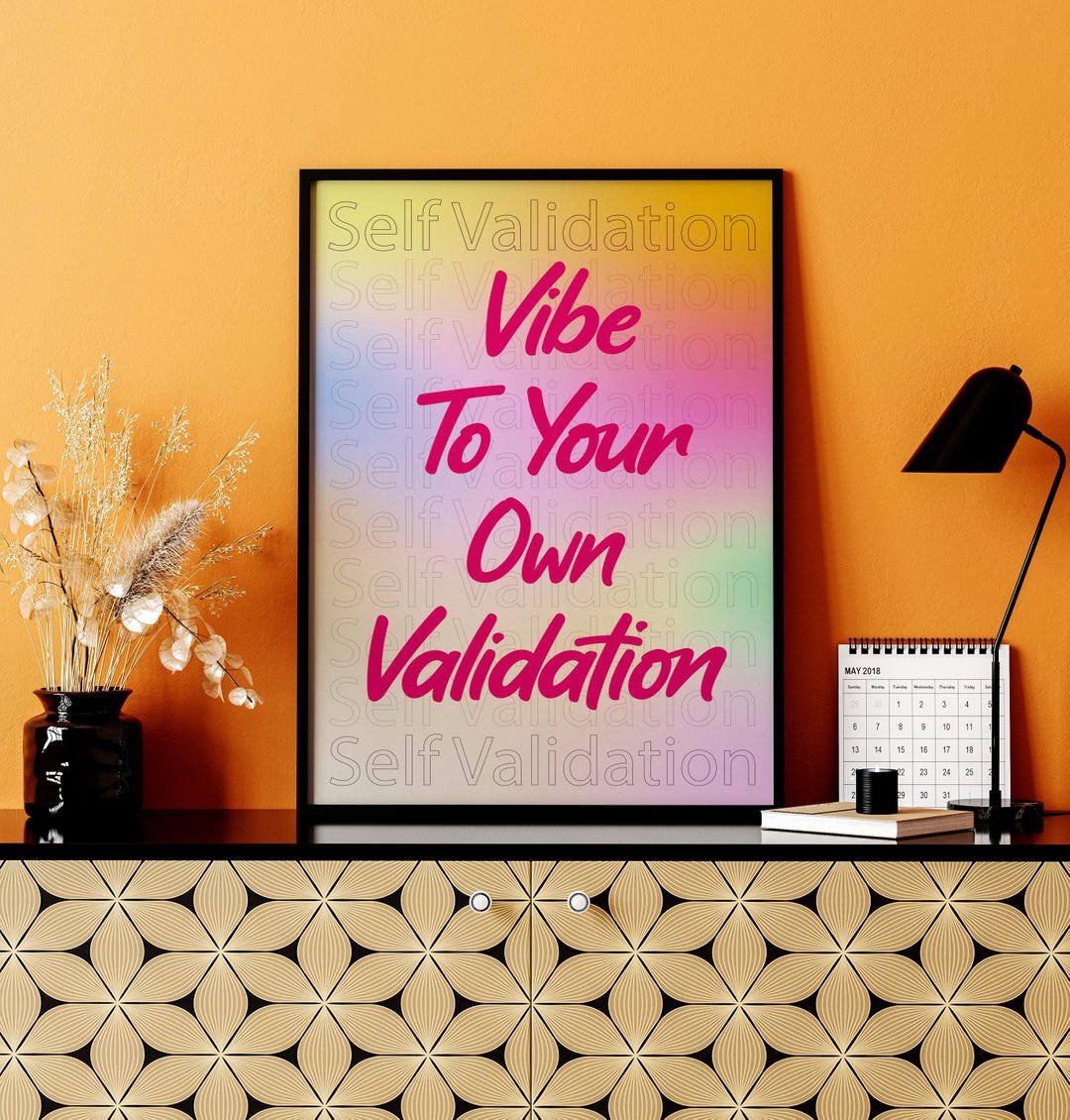 Vibe to Your Own Vibration Printable Poster-gradient Typography Wall ...