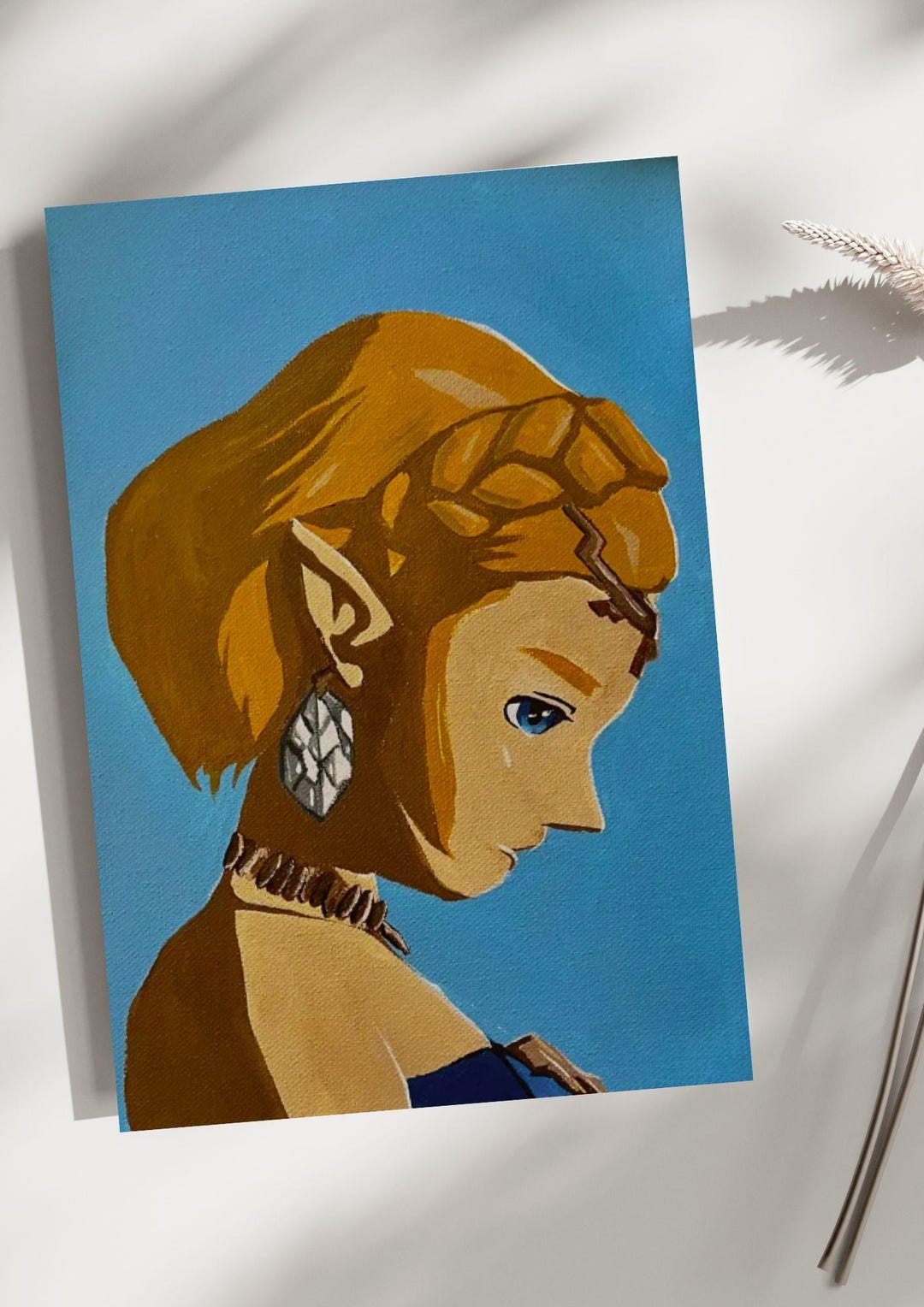 Hand Painted, Zelda Breath of the Wild Acrylic on Canvas Painting ...
