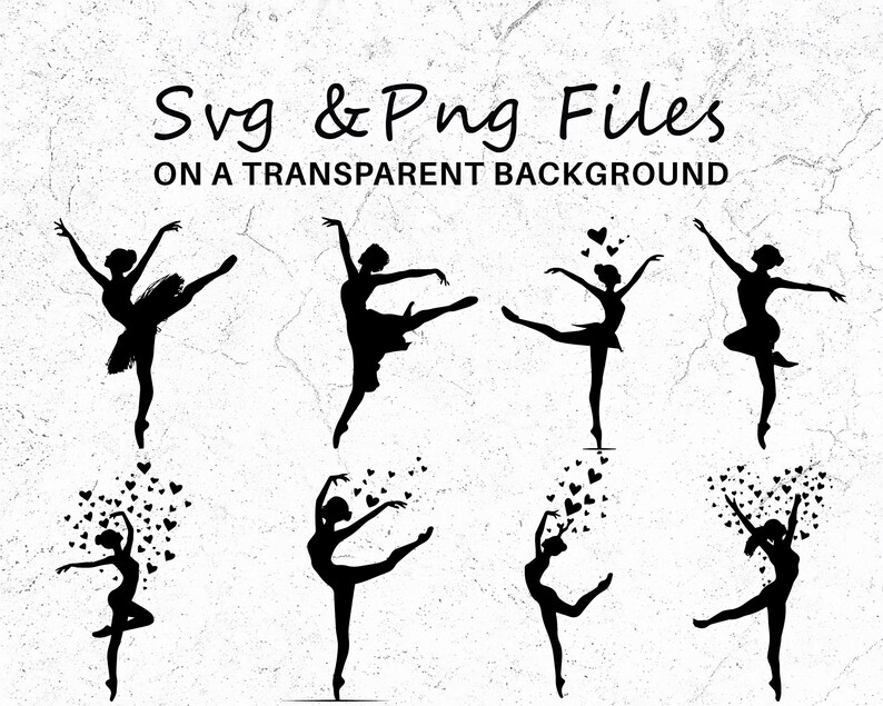 Dance SVG PNG Bundle, Dancing Silhouette, Dance Clipart, Ballet & Hip ...