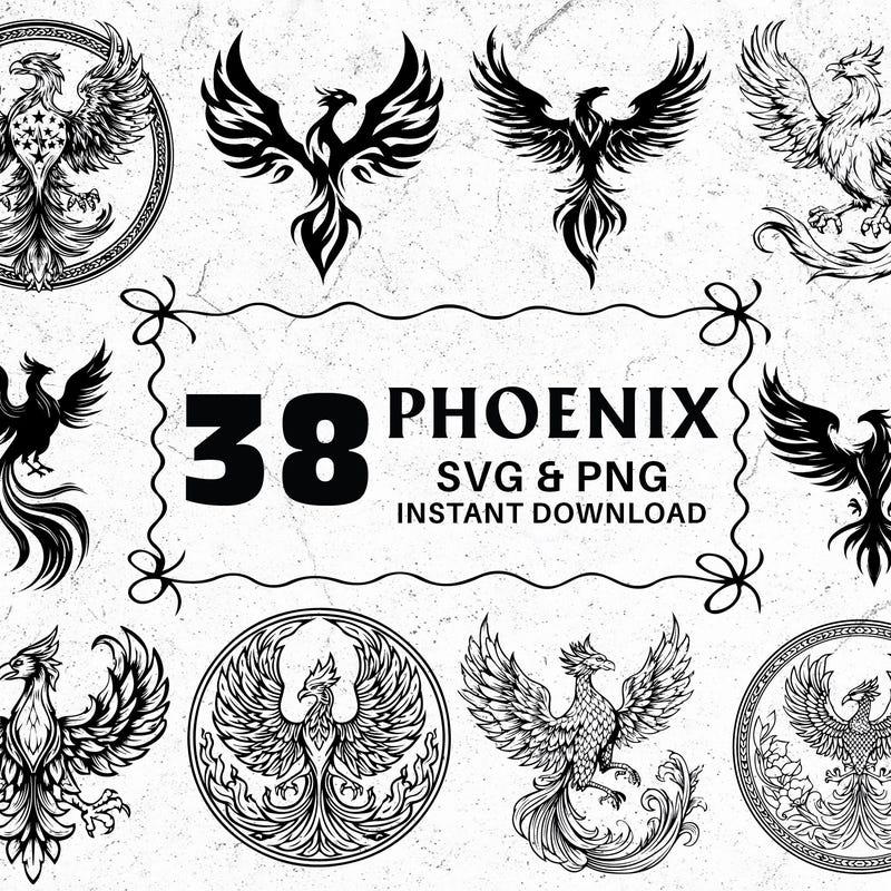 Phoenix Svg - Etsy