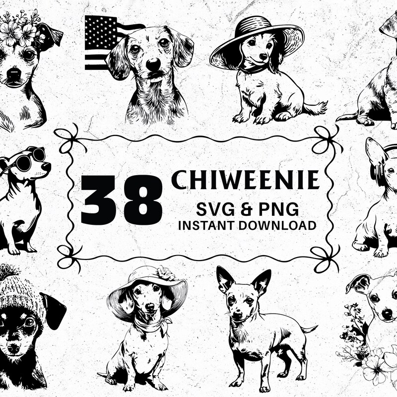 Chiweenie Decal - Etsy