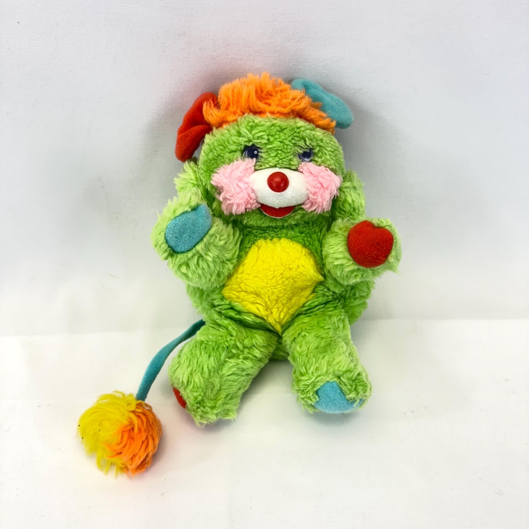 Vintage 1985 Mattel Popples Green Putter Popple 8” Plush Toy Stuffed ...