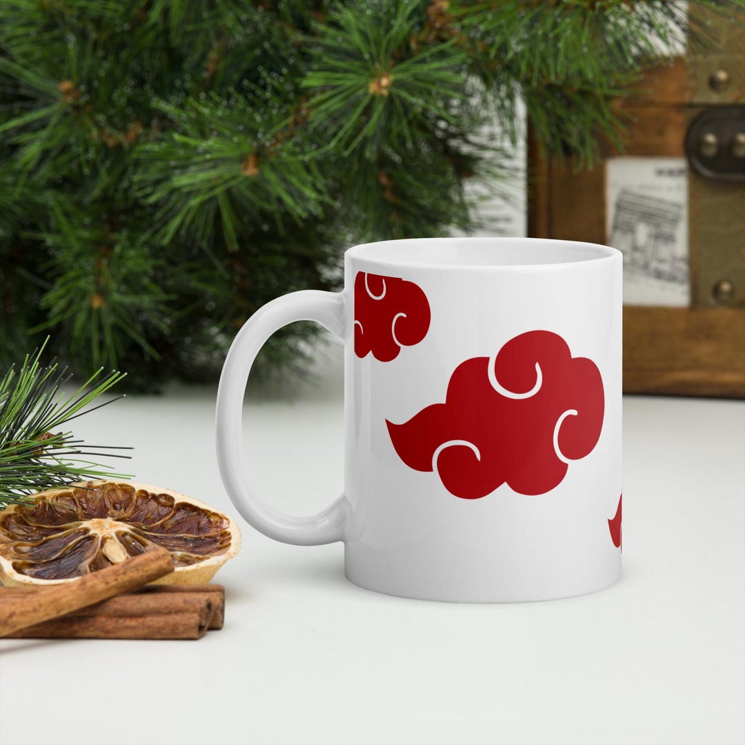 Naruto Red Cloud Mug White Version - Etsy