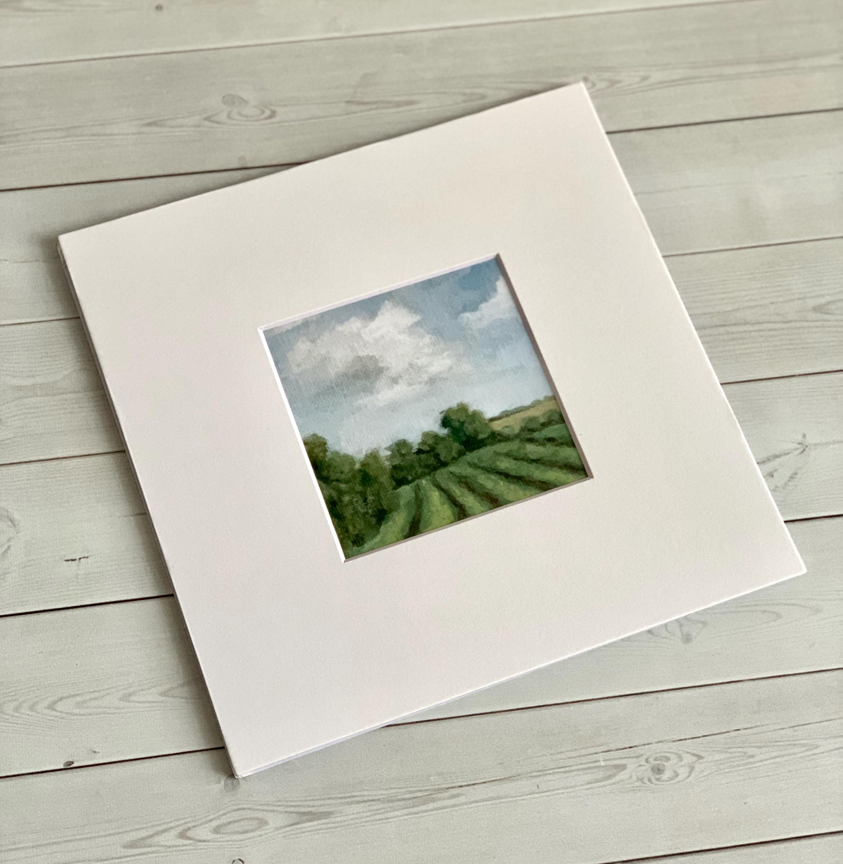 Wall Art 8x8 Soft Farm Landscape Painting Giclee Home Decor Garden ...