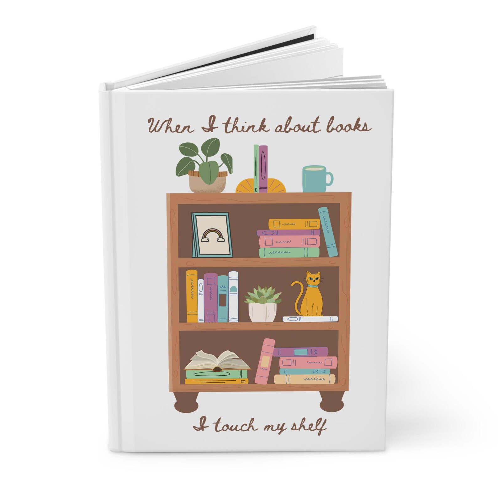 When I Think About Books I Touch My Self | Bookish Gifts | Hardcover ...