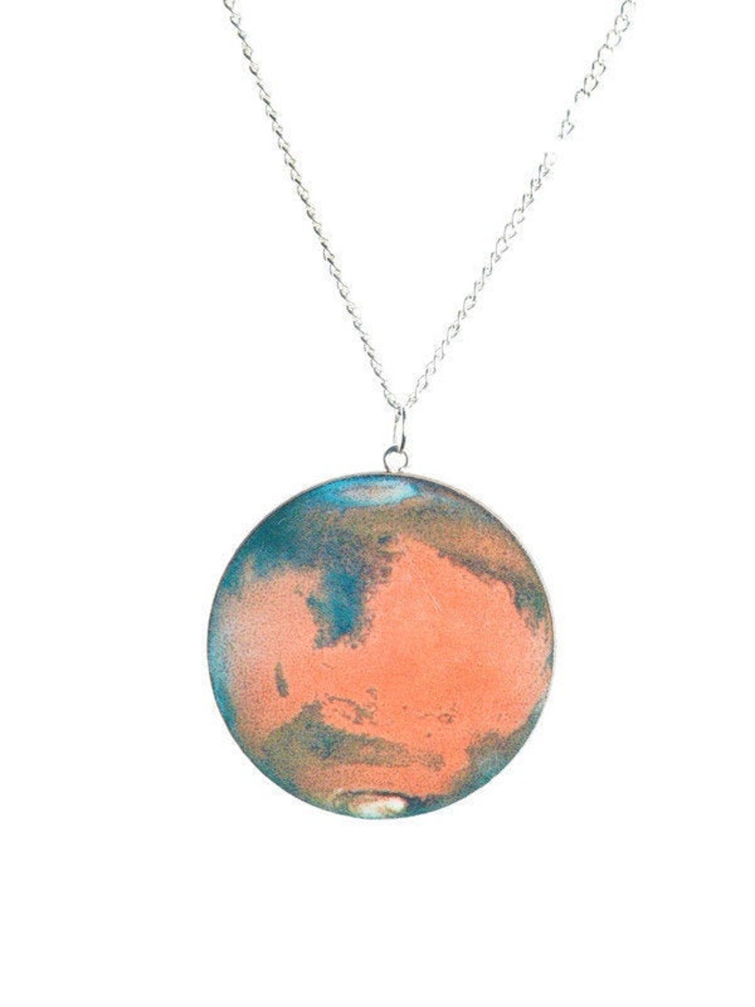 Mars Planet Wooden Pendant Necklace Laser Cut Jewellery - Etsy