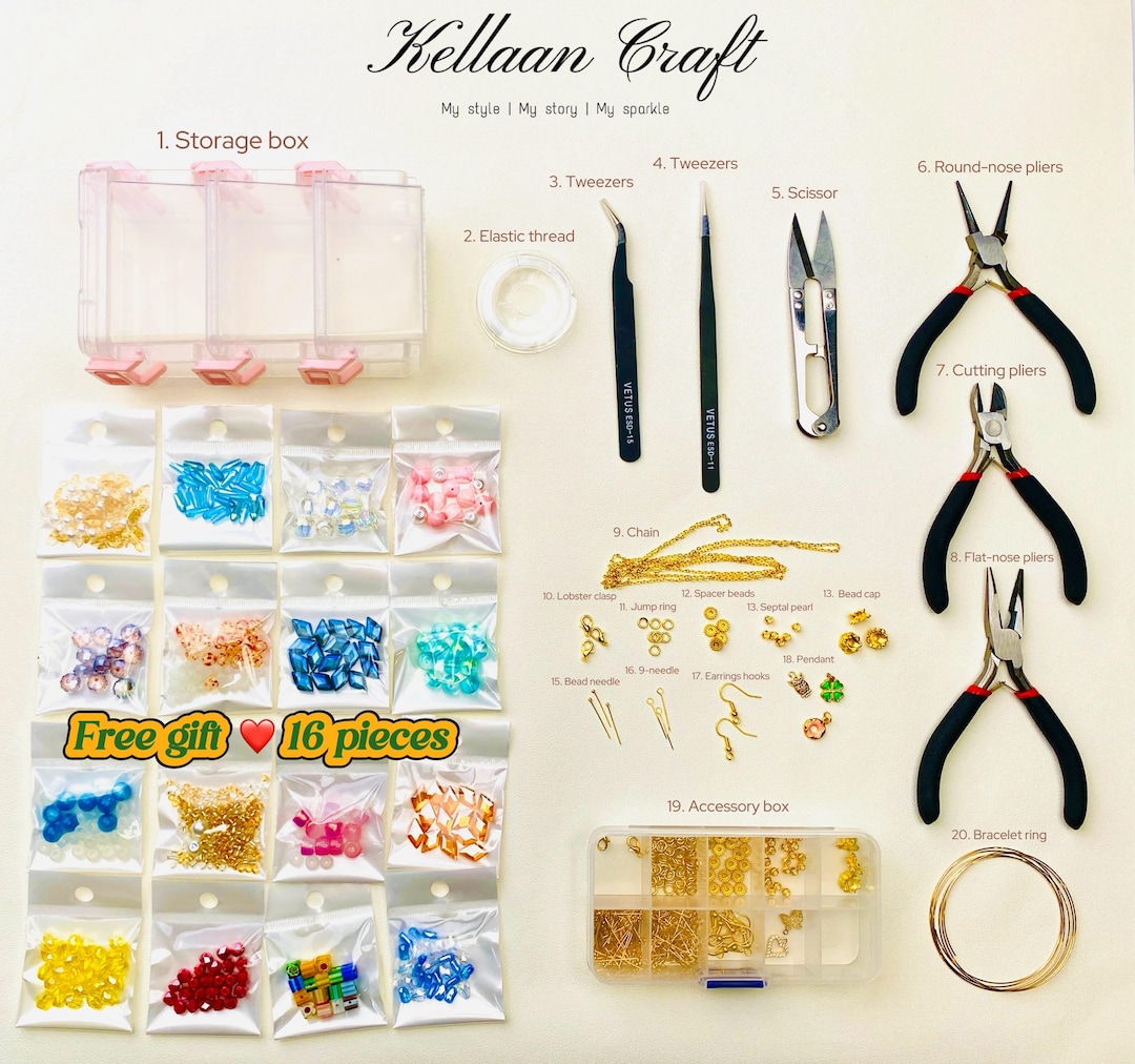 Essential Jewelry Making Tool Set: Pliers, Wire Cutter, Everything You ...