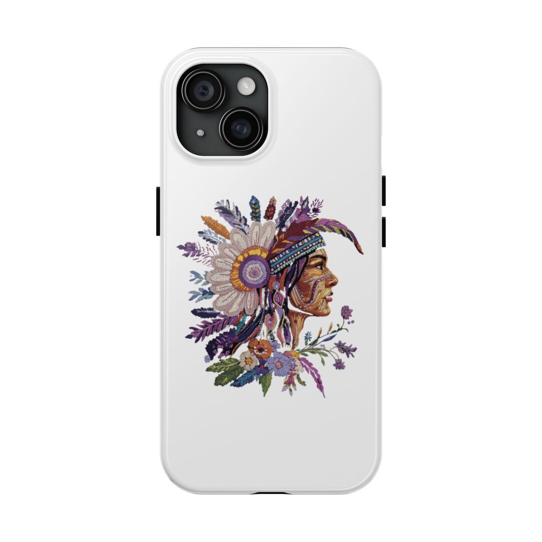 Indigenous Woman Art Phone Case, Native American Cellphone Cover ...