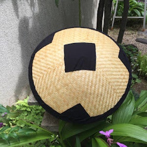 Samurai Takuhatsugasa Hat: Bamboo & Black Cloth, Made to Order - Etsy
