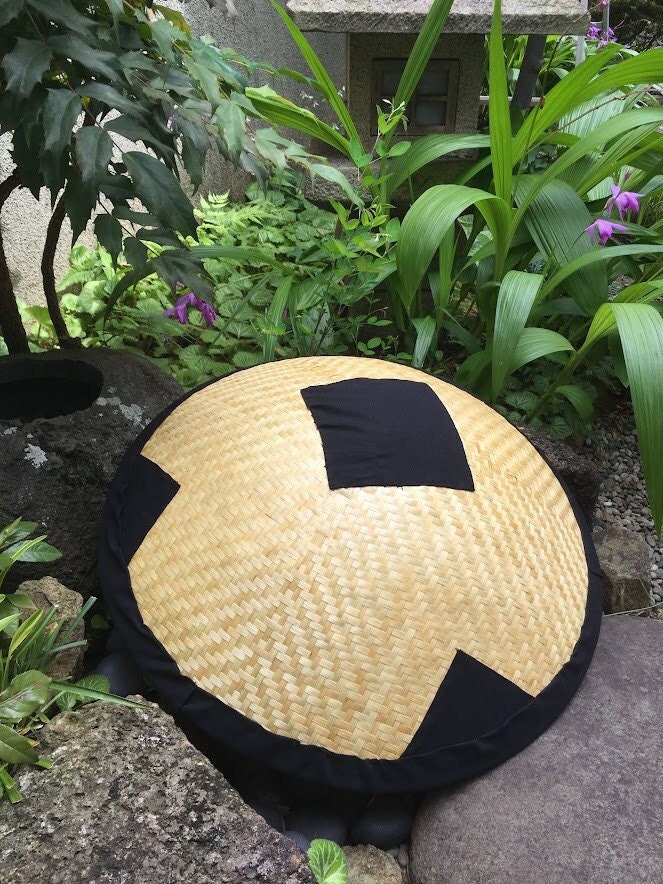 Samurai Hats, Takuhatsugasa With Black Cloth Decoration FREE SHIPPING ...