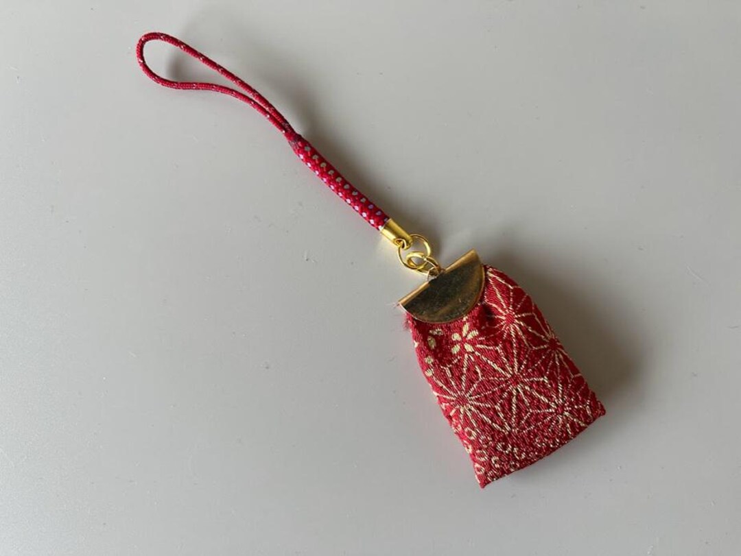 Handmade Key Ring With Japanese Kimono Fabric Omamori Charm Shape - Etsy
