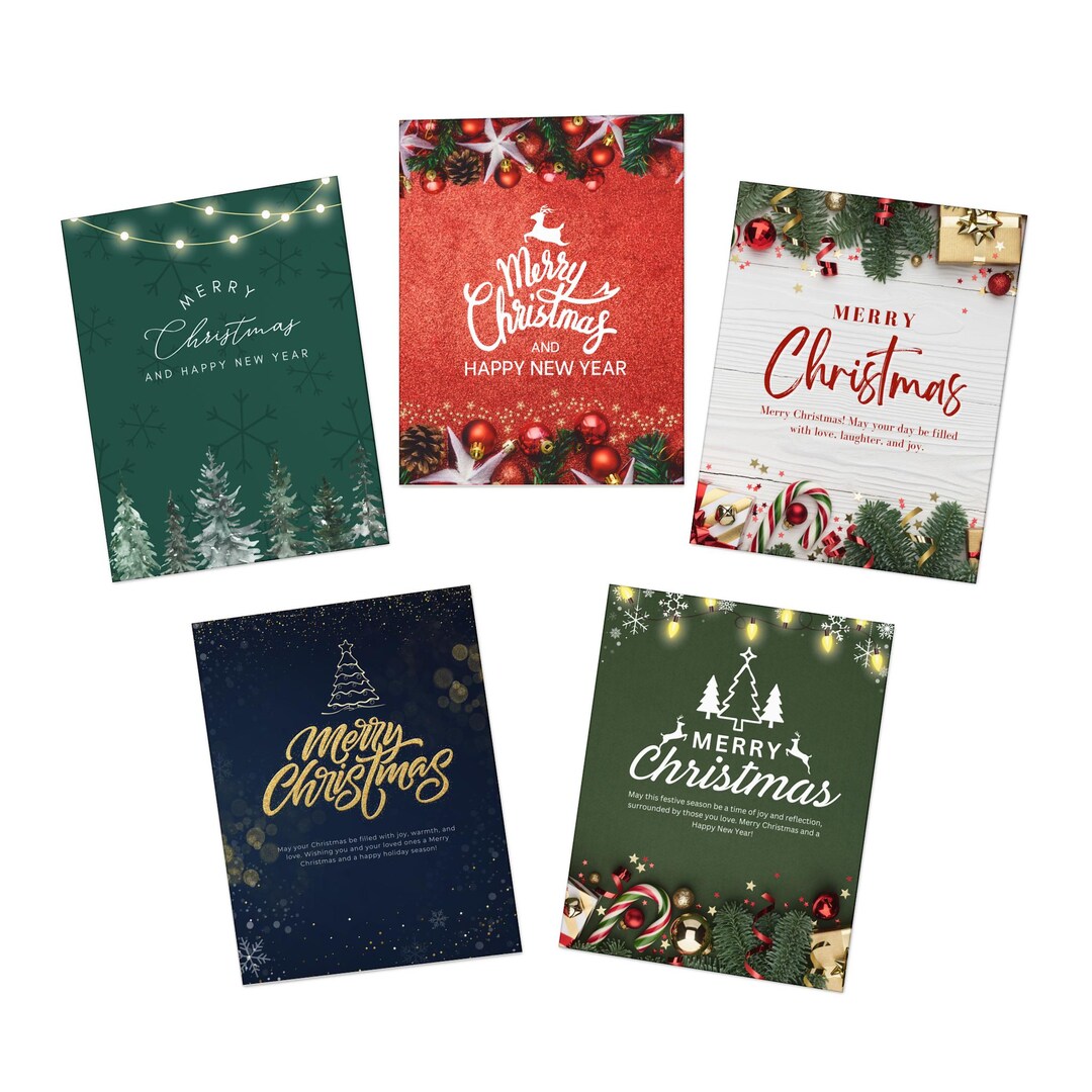 Multi-design Greeting Cards 5-pack - Etsy