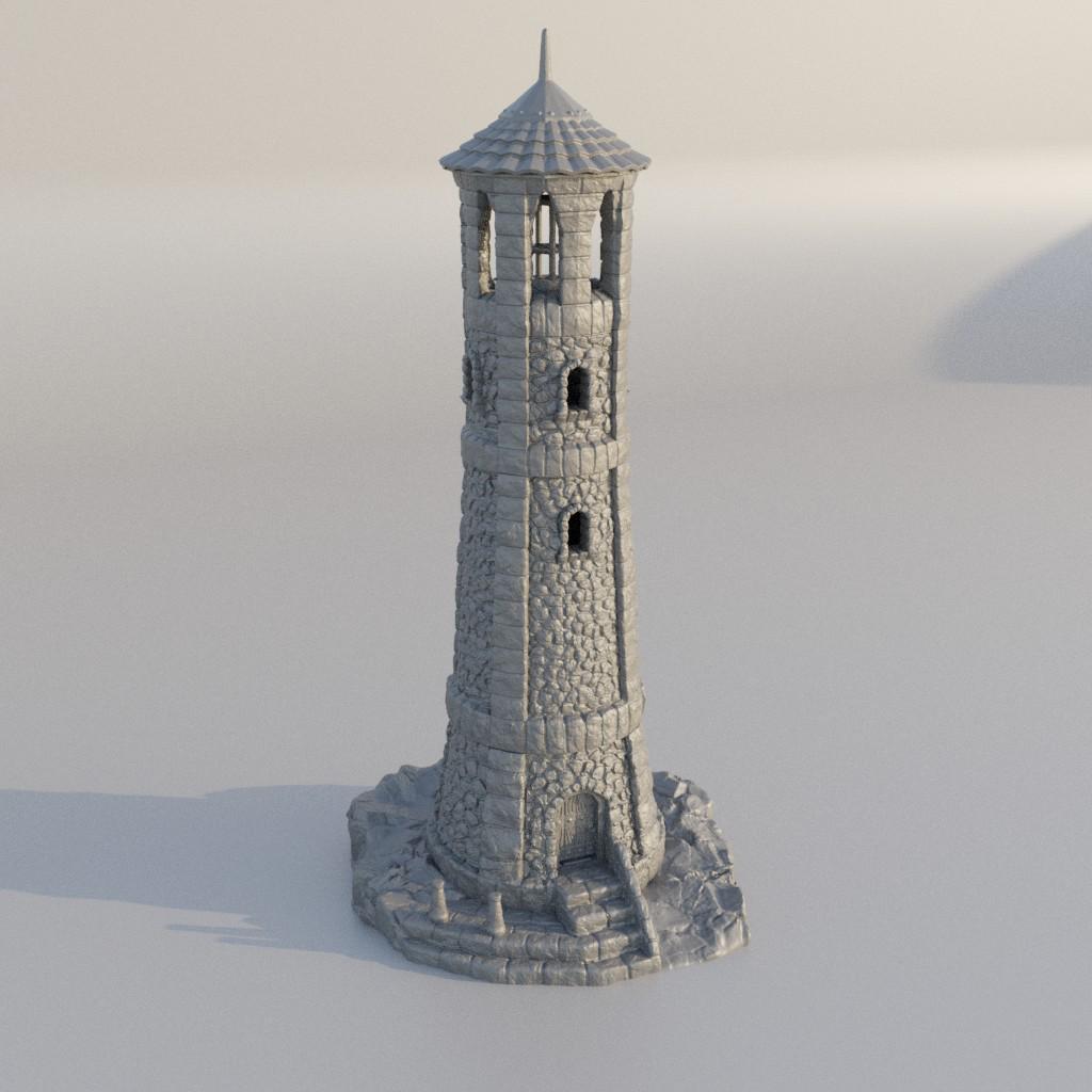 Stone Lighthouse - Modular Medieval Tower for Dnd, RPG, Wargaming - Etsy