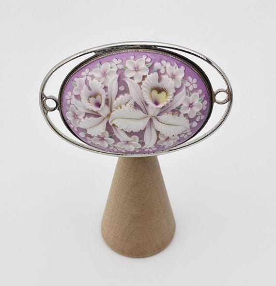 Toshikane Arita Ware Porcelain Silver Brooch – Vintag… - Gem
