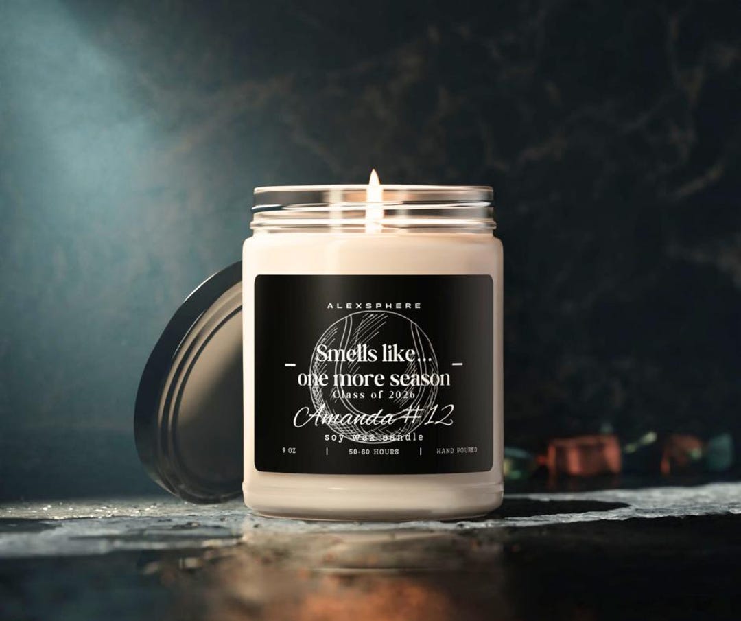 Custom Tennis Senior Night Gift, Class of 2026 Candle, Custom Tennis ...