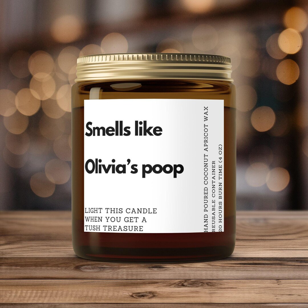 Funny Baby Poop Scented Candle, Lighthearted Customizable Coconut ...
