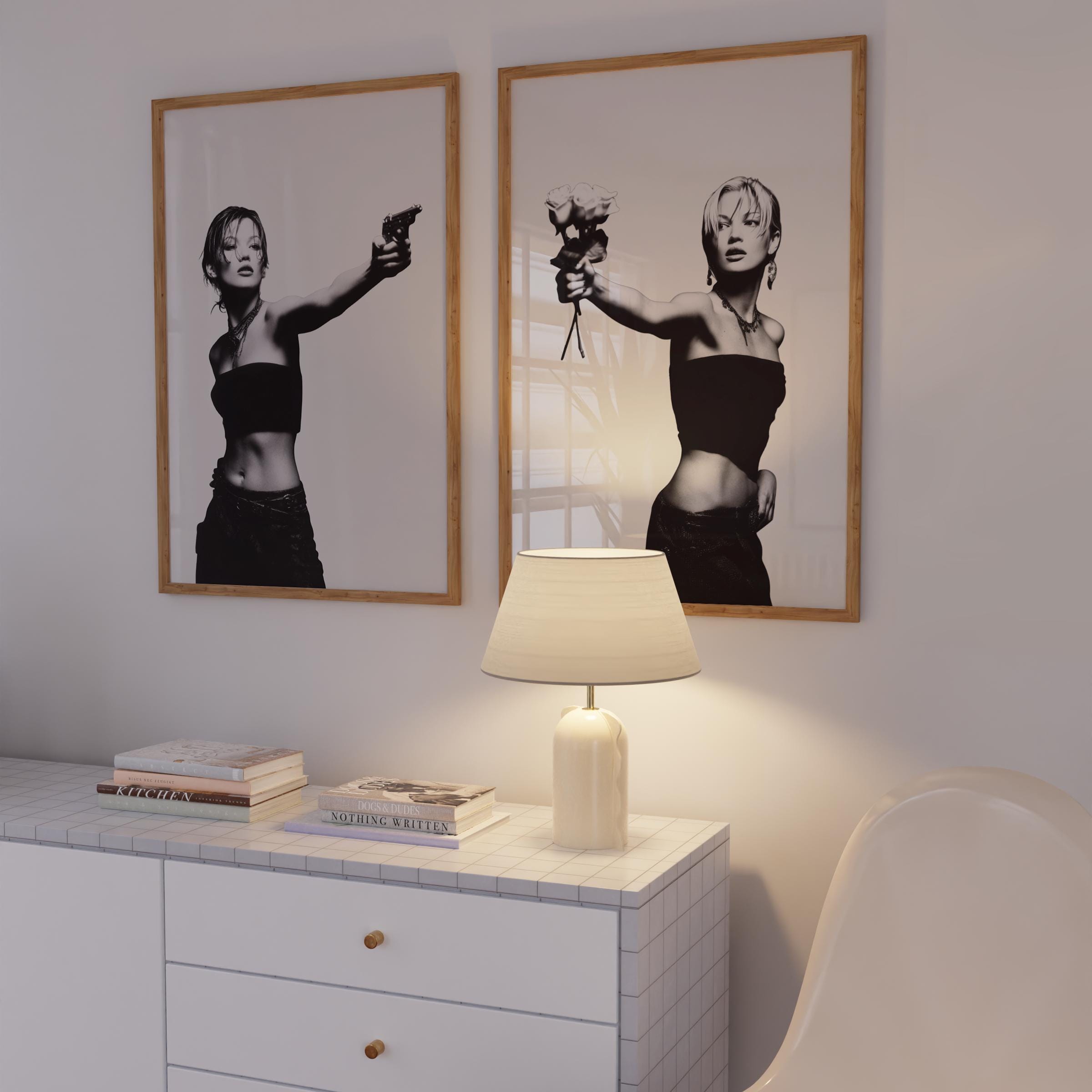 Set of 2 Black & White Posters – Inspirational Fashion Wall Art, Trendy ...