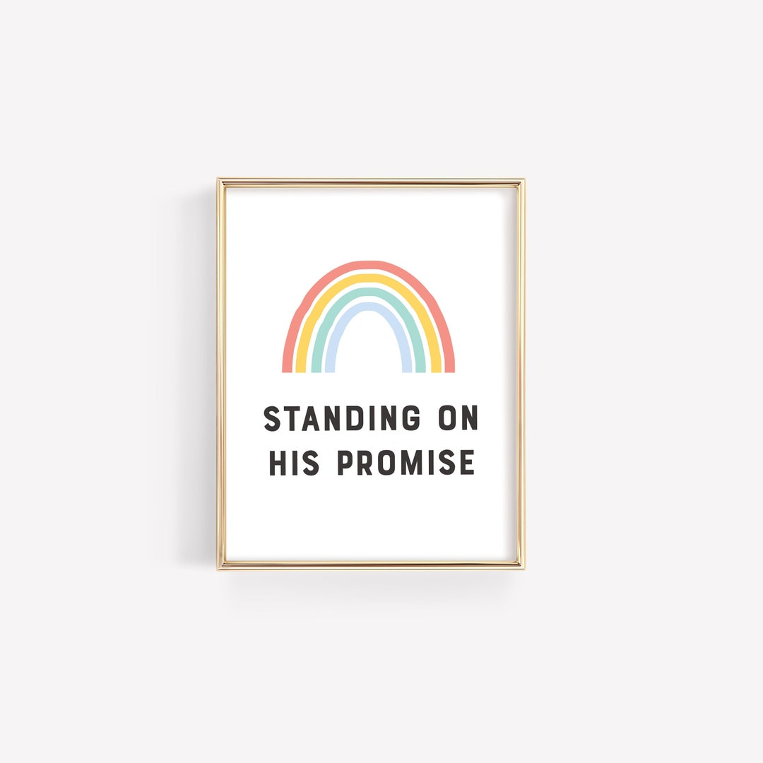Standing on His Promise Art Print / Printable / Digital File - Etsy