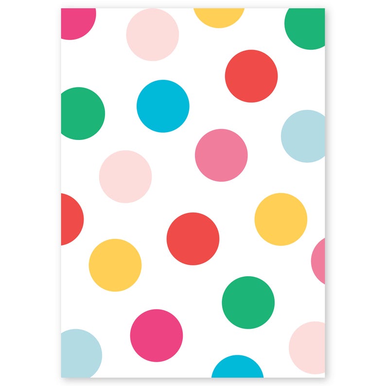 Primary Colors Modern Confetti / Polka Dot / Rainbow / - Etsy