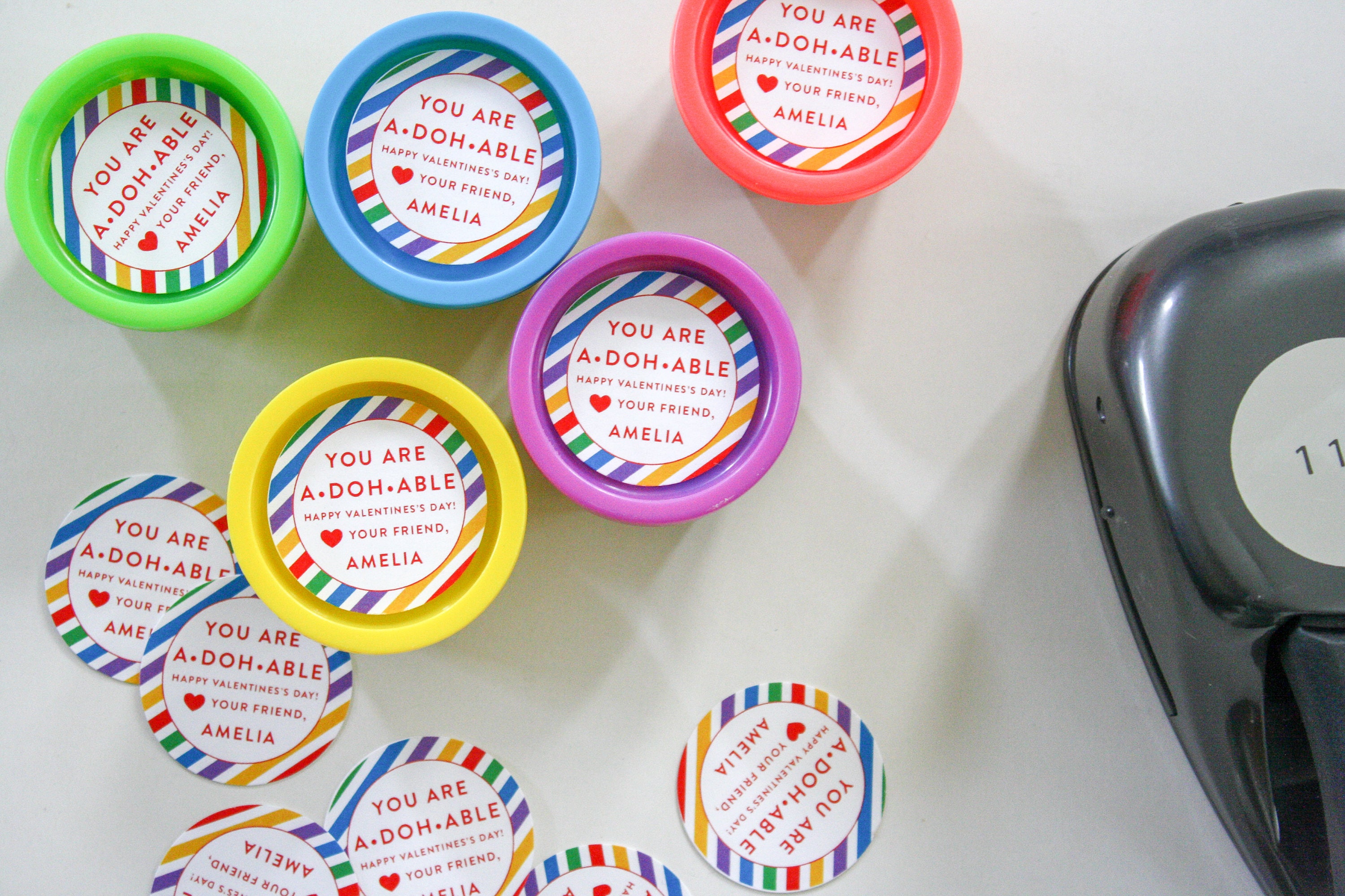 DIGITAL Play Doh Tag Valentine / Play Doh Sticker / Play Doh Tags ...