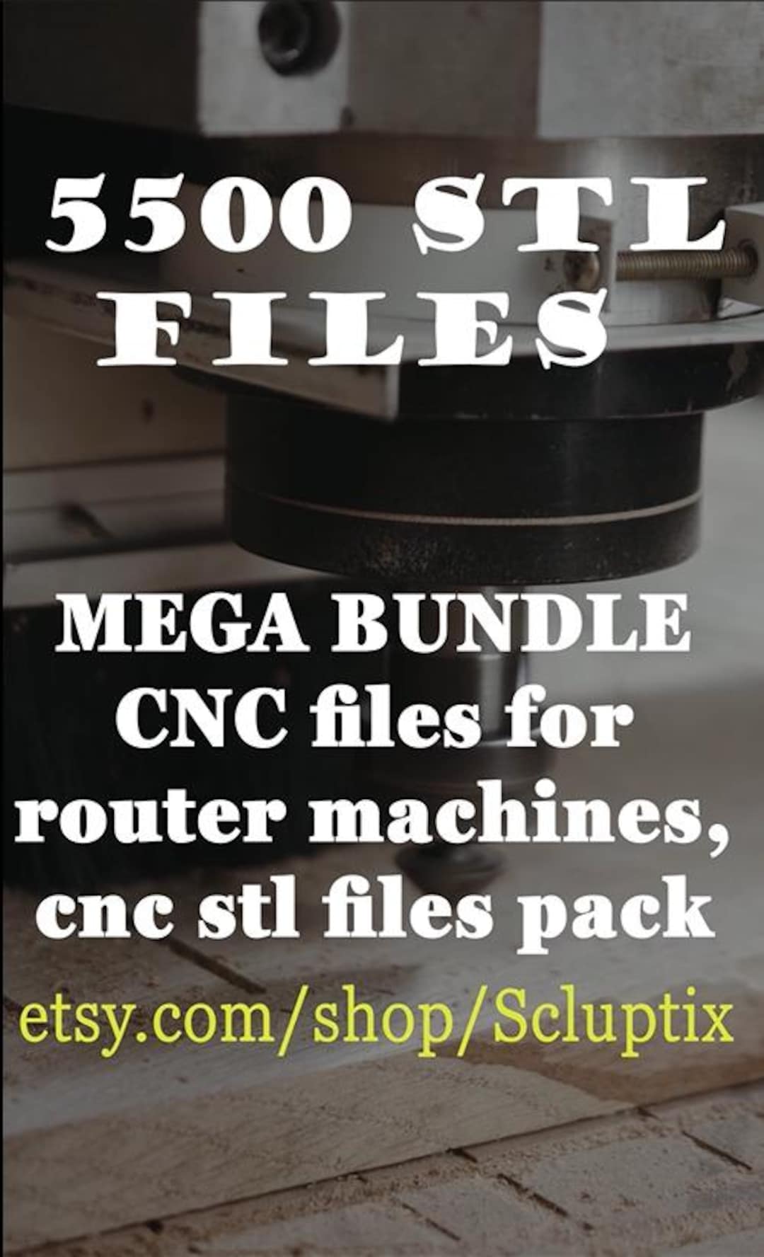 MEGA BUNDLE CNC Files for Router Machines, Cnc Stl Files Pack, 3D Cnc ...