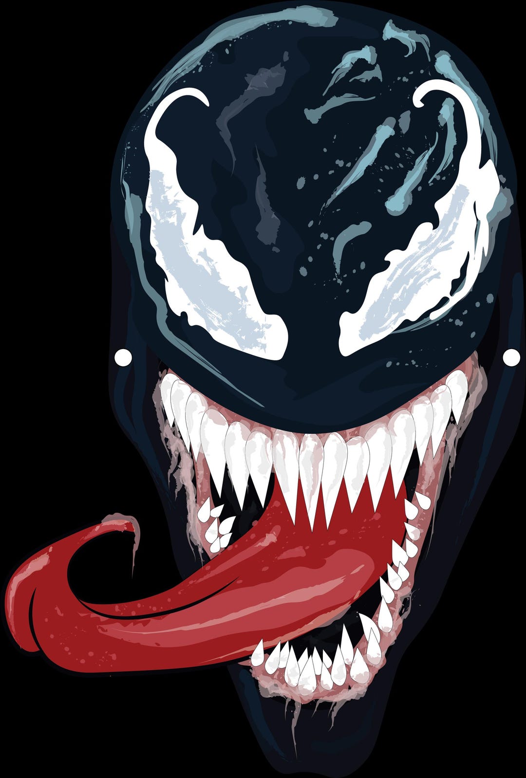 Venom Mask to Print And/or Cut DIY Digital File Handmade Drawing With ...