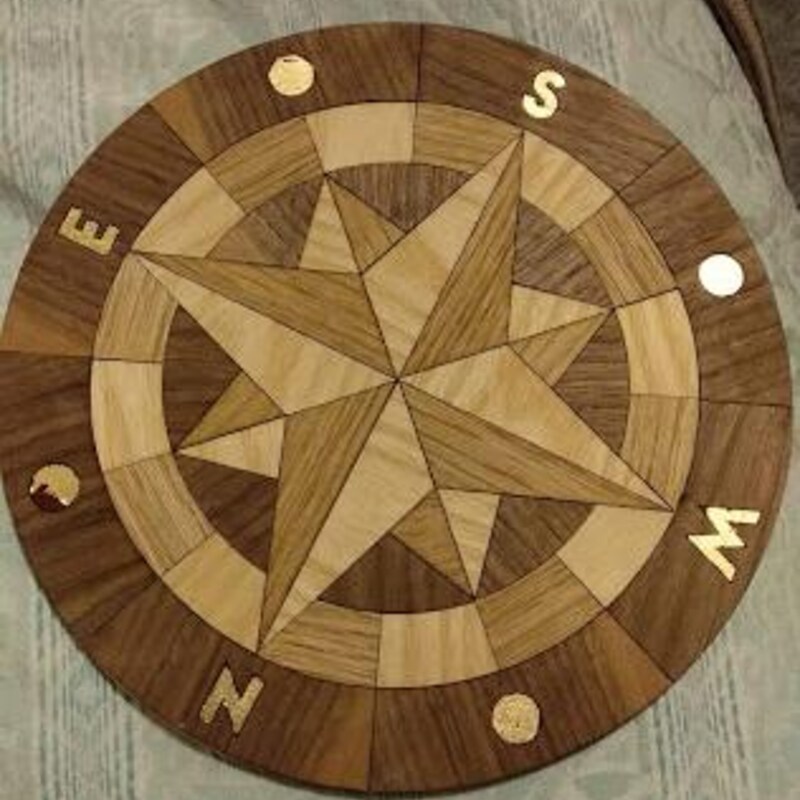 Compass Rose Inlay - Etsy