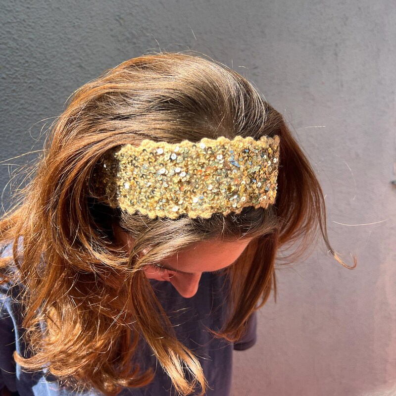 Sequin Headband - Etsy