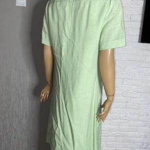 Elegant Lettuce Original Vintage Linen Midi Dress Size L - Etsy