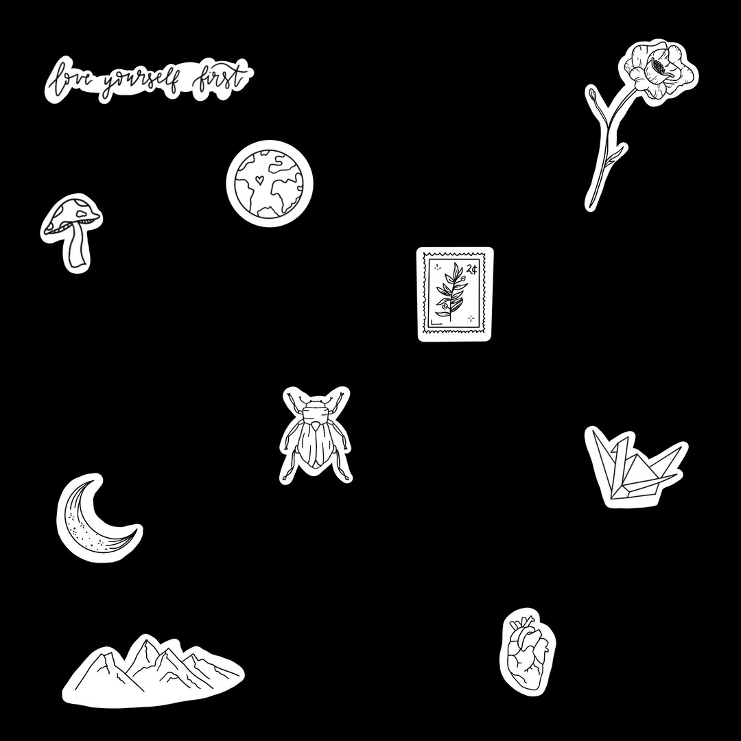 Fine Line Sticker Sheet - Etsy