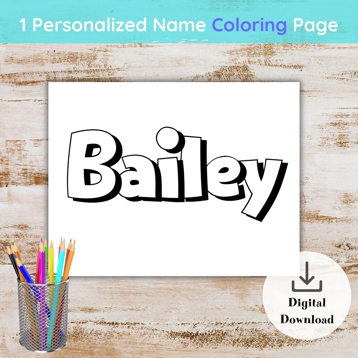 Personalized Name Tracing & Coloring Bundle: Handwriting Practice ...