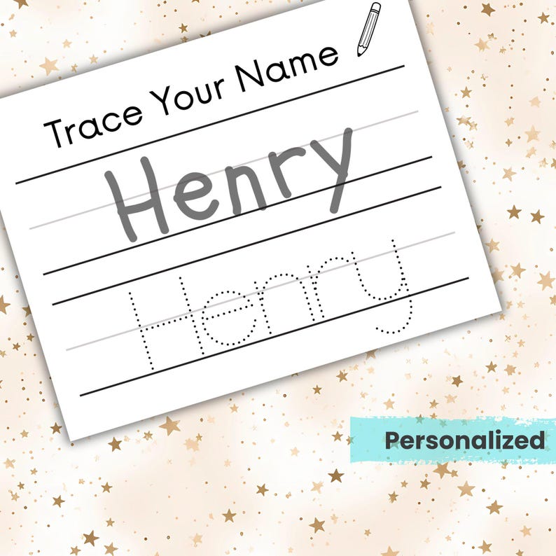 Personalized Name Tracing & Coloring Bundle: Handwriting Practice ...