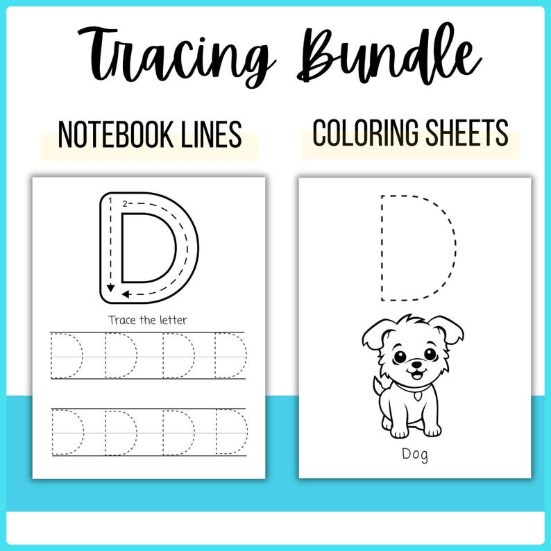 Preschool Tracing, Prek Worksheets, ABC Coloring, Fine Motor Skills ...
