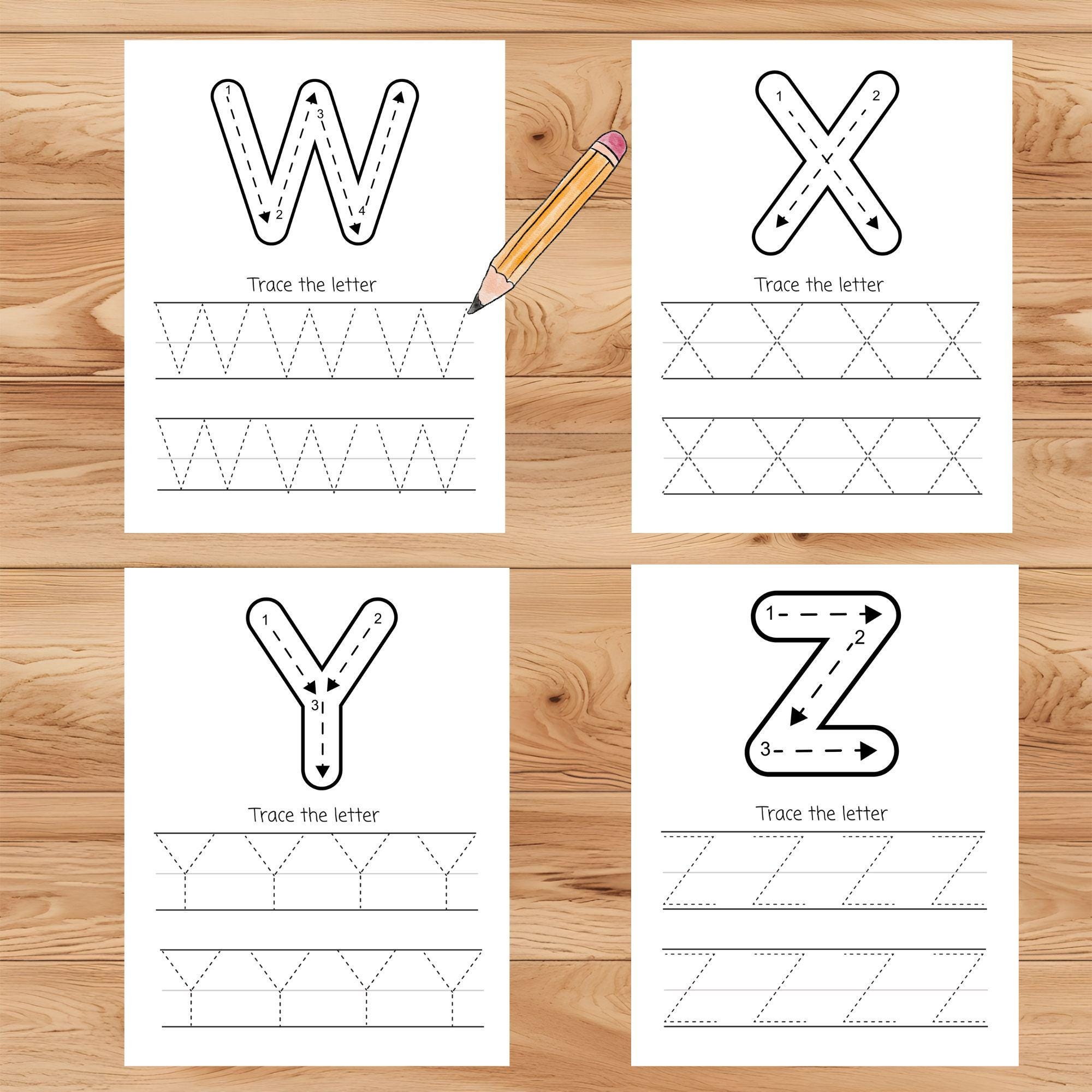 ABC Tracing for Kids, Prek Worksheets, ABC Coloring, Fine Motor Skills ...