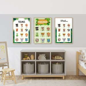 Jungle Animals Emotions Poster: SEL Preschool Printable (digital ...