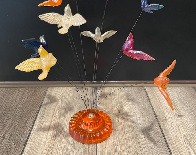 Vintage Lucite Kinetic Soaring Birds Sculpture - Etsy