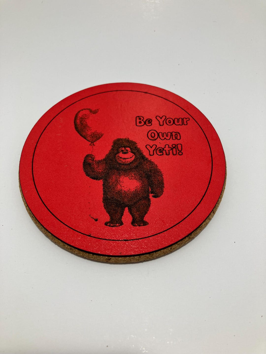 Be Your Own Yeti Adorable Bigfoot Leather Coasters Great Gift for Moms ...