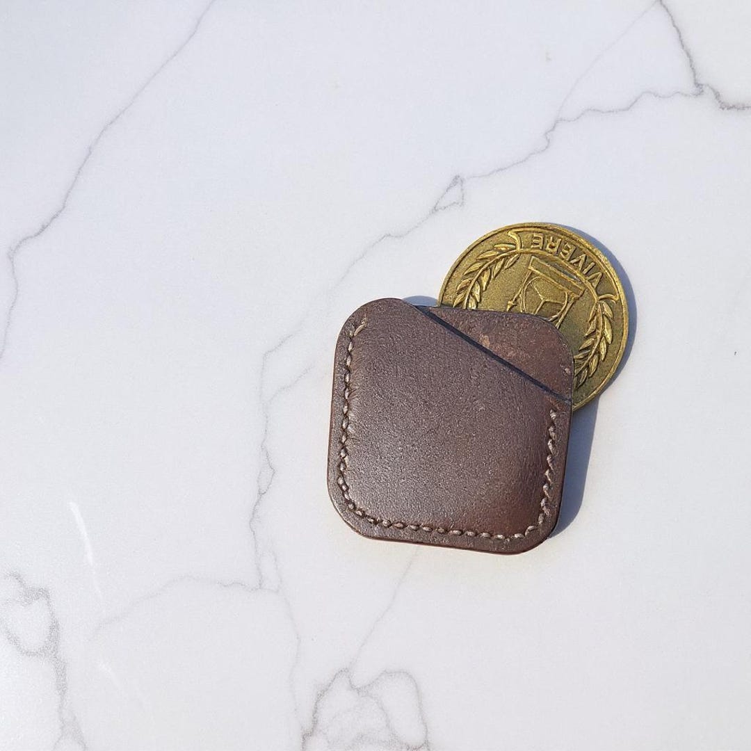 Coin Slip, Challenge - Sobriety Coin Case, Horse Leather Slip, EDC Gear ...