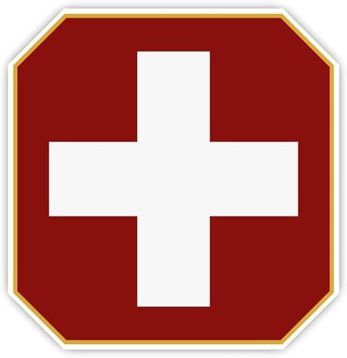 First Aid Kit Sign Sticker Light Reflective Vinyl Decal Medical Cross ...