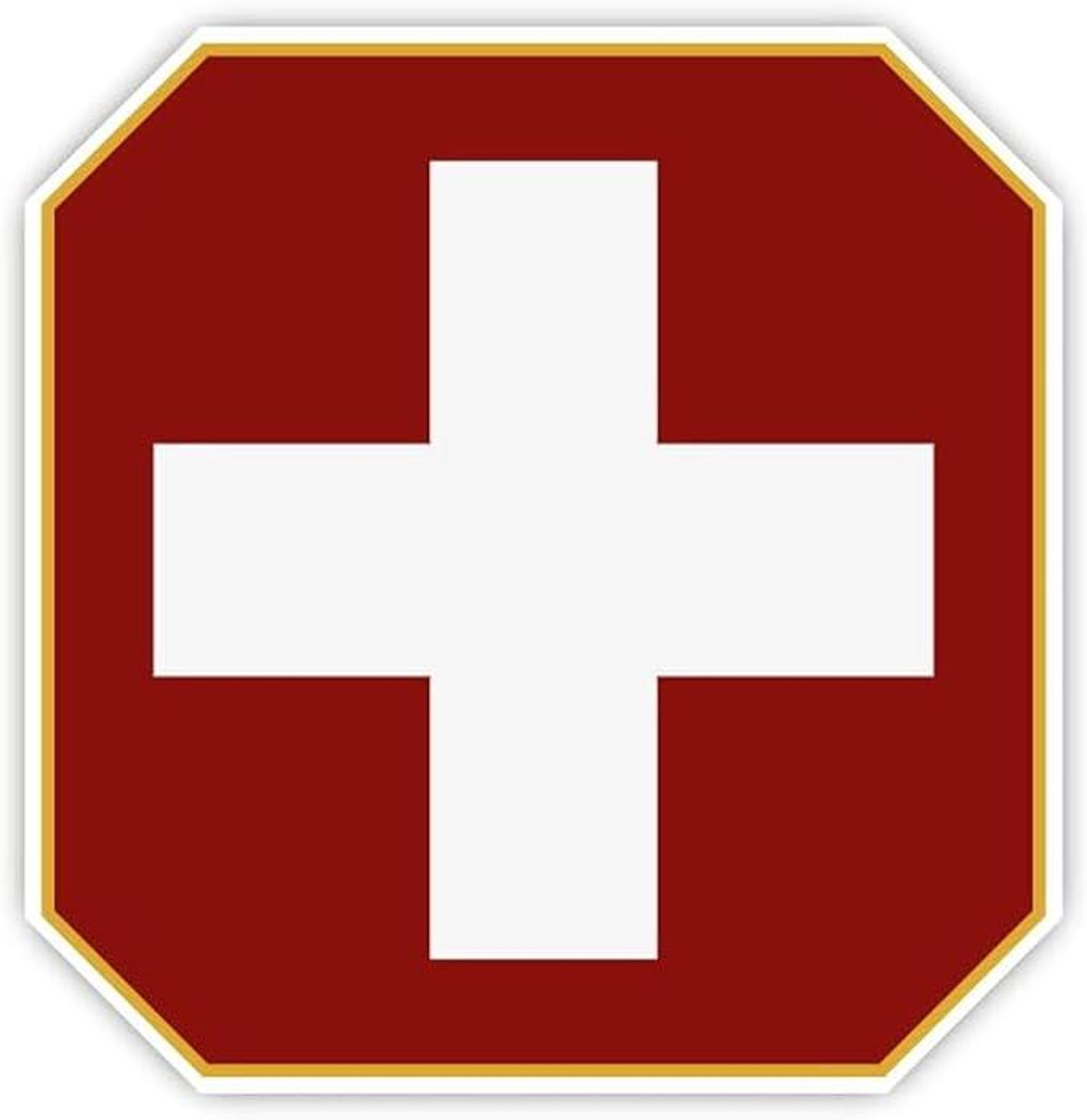 First Aid Kit Sign Sticker Light Reflective Vinyl Decal Medical Cross ...