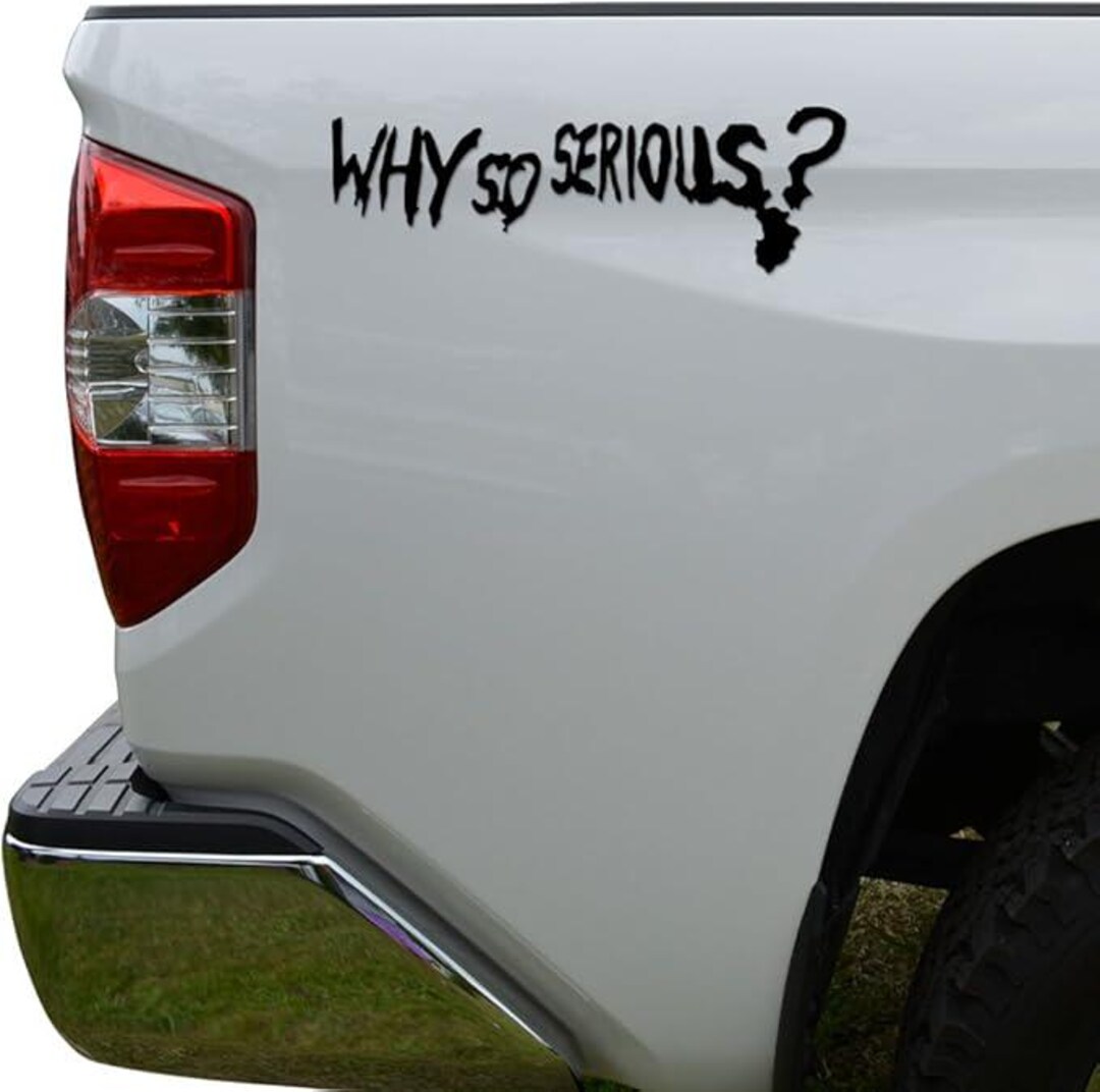 Why so Serious the Joker Die Cut Vinyl Decal Sticker for Car Truck ...