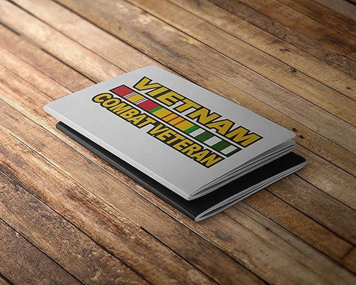 Vietnam Combat Veteran Vinyl Decal Set, US Military Stickers (7 Inch ...