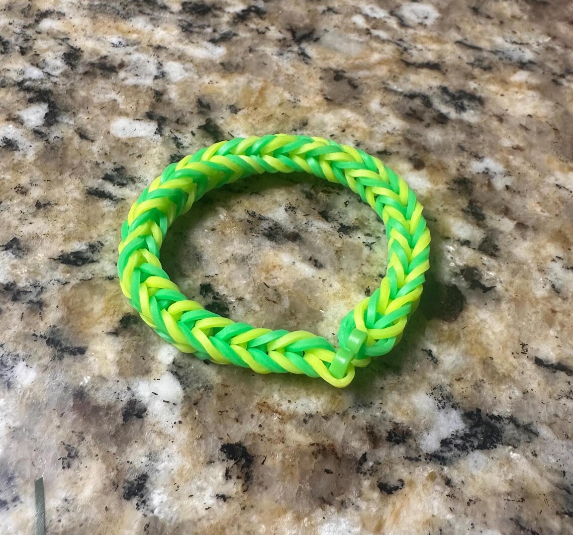 Customized Fishtail Rainbow Loom Bracelet - Etsy