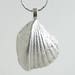 Triangle Shell Pendant Sterling Silver Triangle Shell Necklace Real ...