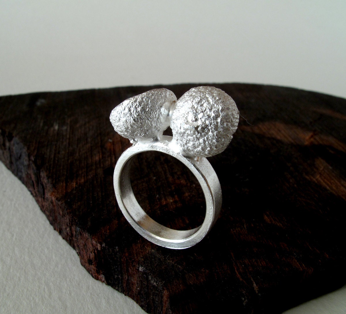 Acorn Ring Sterling Silver Acorn Ring Cast From Natural Acorn - Etsy UK